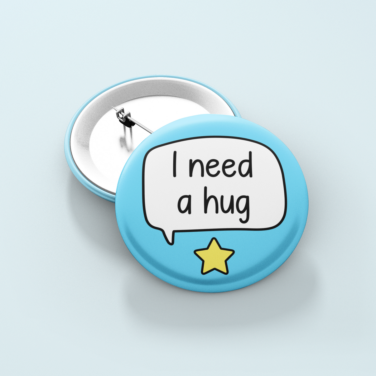 I Need A Hug | Badge Pin – Pawsitive Pins